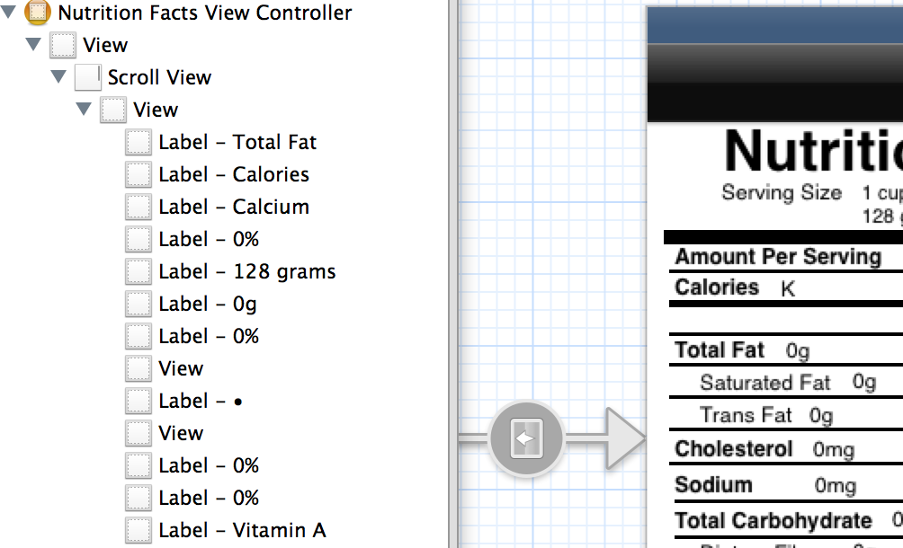 Configure A Uiscrollview Entirely In Storyboard With Interface Builder Objects And Nibs Ios