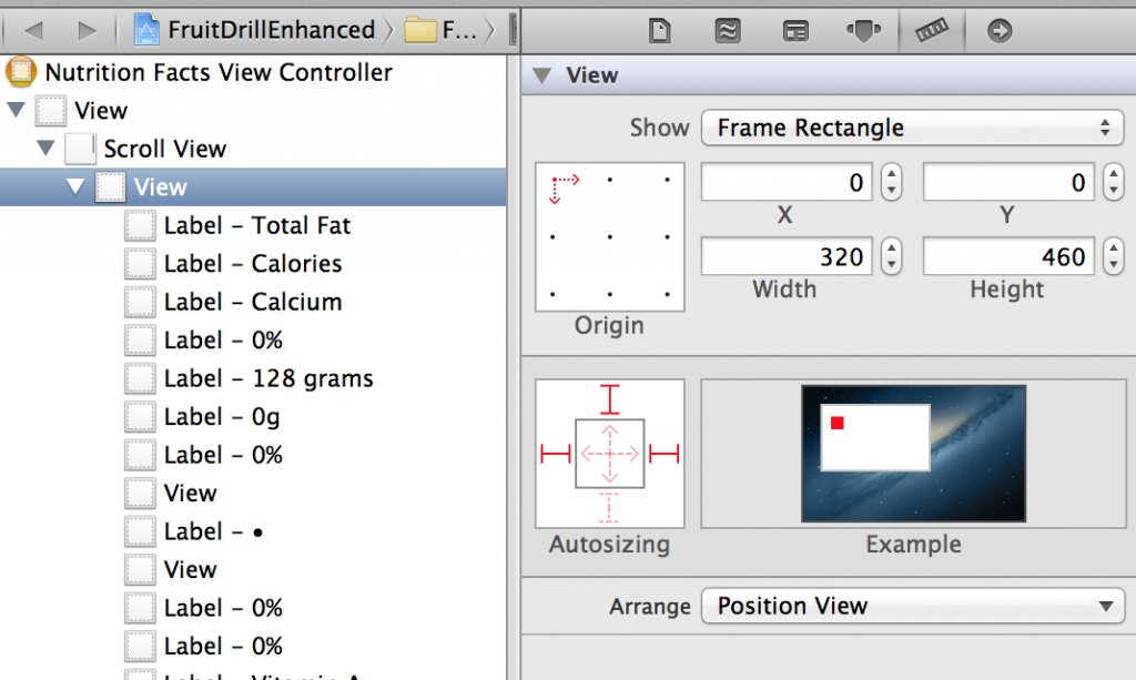 Configure A Uiscrollview Entirely In Storyboard With Interface Builder Objects And Nibs Ios