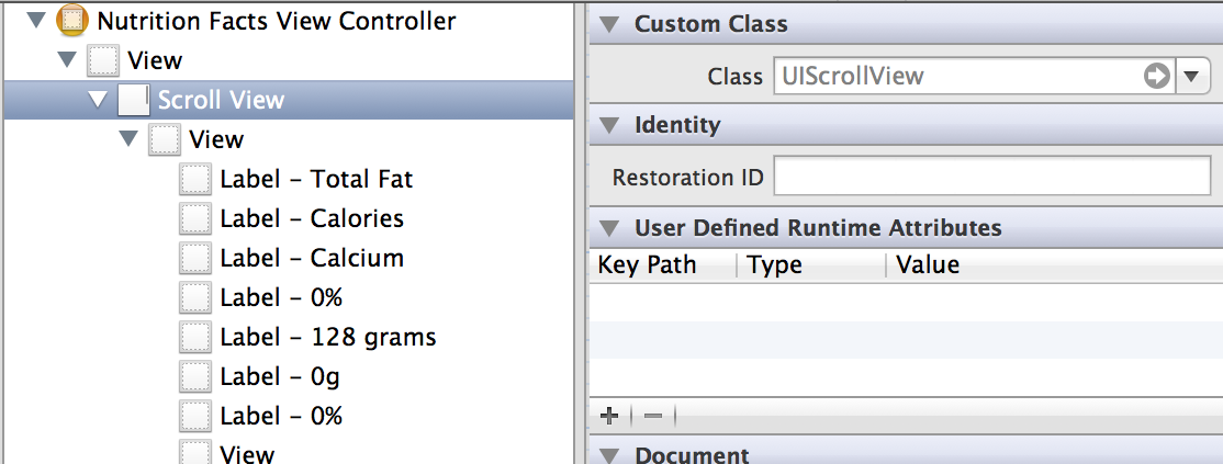 Configure A Uiscrollview Entirely In Storyboard With Interface Builder Objects And Nibs Ios